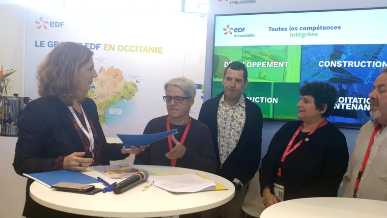 Inauguration de la centrale solaire d'Albias, pour Total Energies - Florence Cailloux